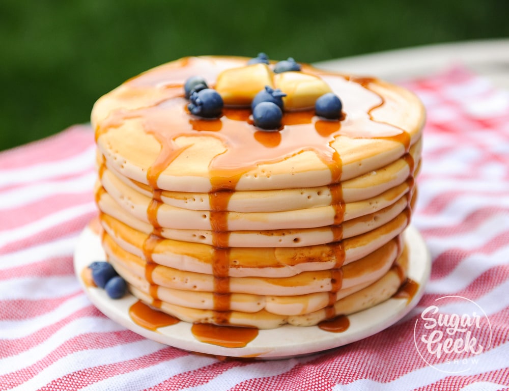 Pancake Cake + Pancake Flavored Cake Recipe | Sugar Geek Show