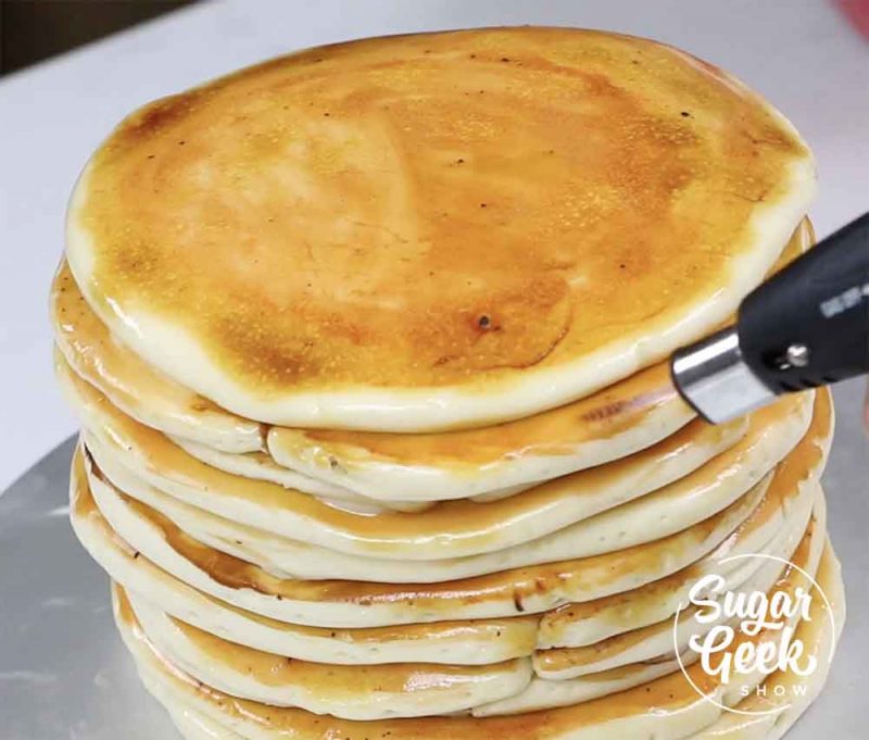 Pancake Cake + Pancake Flavored Cake Recipe | Sugar Geek Show