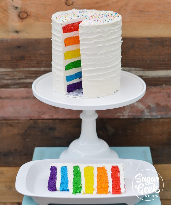 White velvet cake (recipe) + color variations | Sugar Geek Show