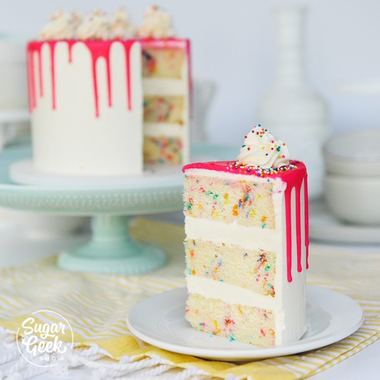 Funfetti Cake Recipe From Scratch + Video Tutorial | Sugar Geek Show
