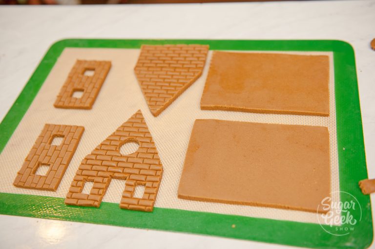Construction Gingerbread House Recipe + Template | Sugar Geek Show