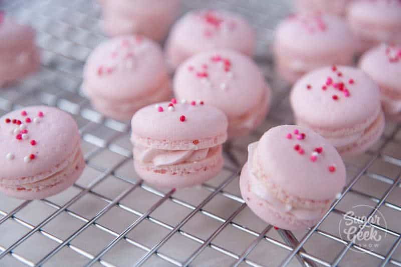 Strawberry Macaron Recipe (Easy) Step-by-Step | Sugar Geek Show