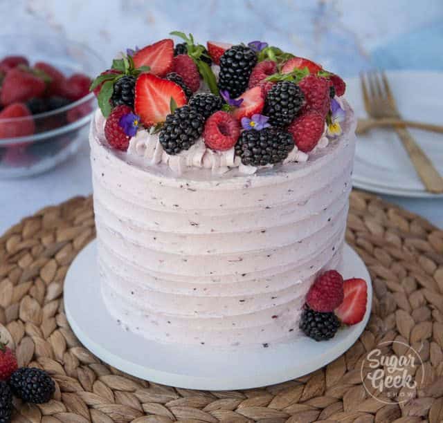 Fresh Berry Cake Filling Recipe + Video | Sugar Geek Show
