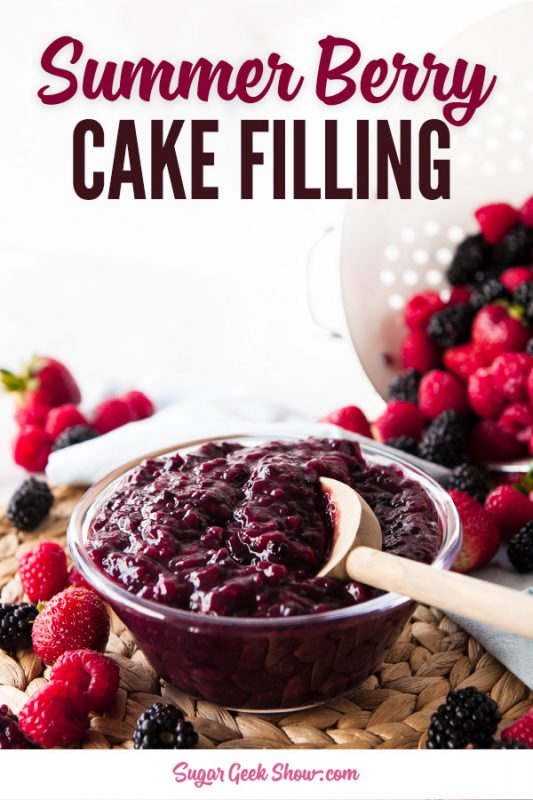 Fresh Berry Cake Filling Recipe + Video | Sugar Geek Show