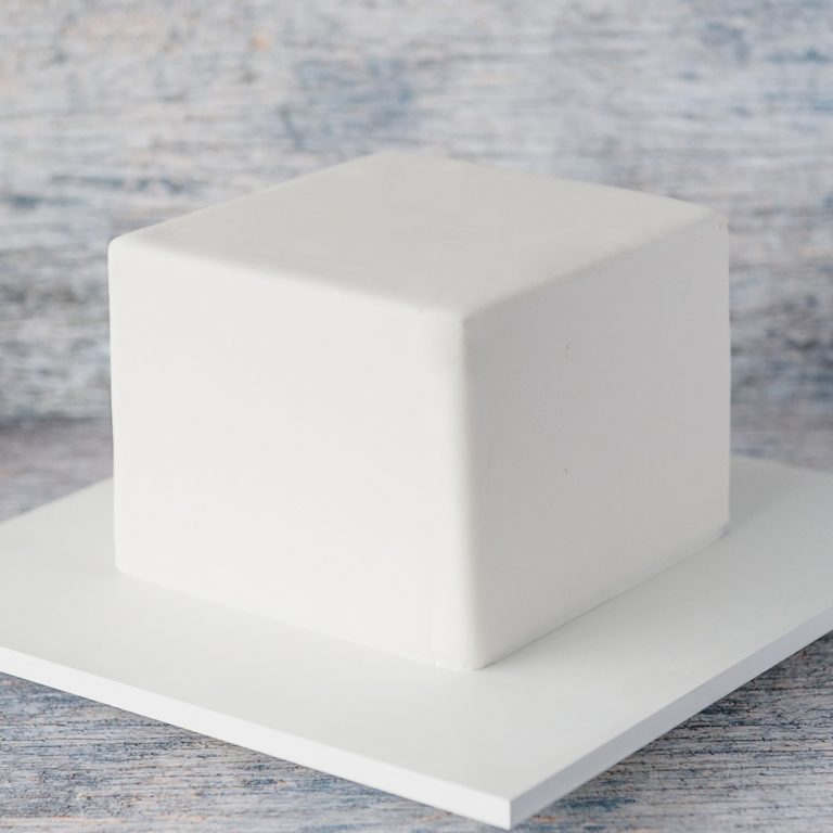 Square Fondant Cake Tutorial + Video | Sugar Geek Show