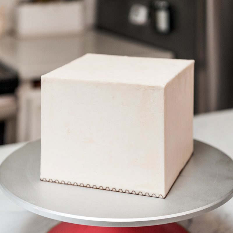 How To Panel A Square Cake In Fondant + Video Tutorial | Sugar Geek Show