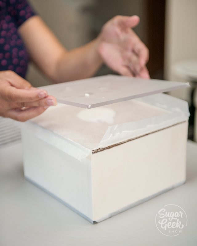 Square cake with acrylics tutorial + video | Sugar Geek Show
