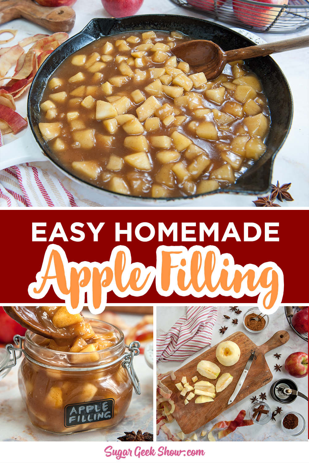Easy Apple Filling Recipe + Video Tutorial | Sugar Geek Show