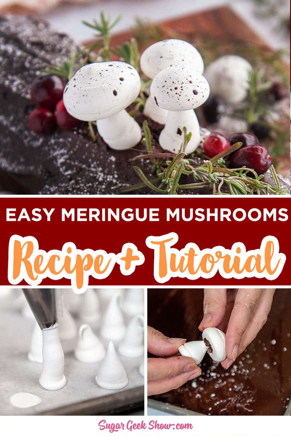 Easy Meringue Mushrooms Recipe + Tutorial – Sugar Geek Show
