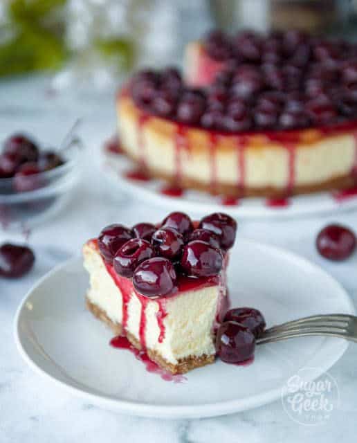 The Best Homemade Cherry Cheesecake – Sugar Geek Show