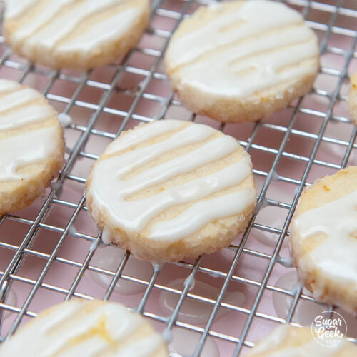 Classic Lemon Shortbread Cookie Recipe With Lemon Glaze – Sugar Geek Show