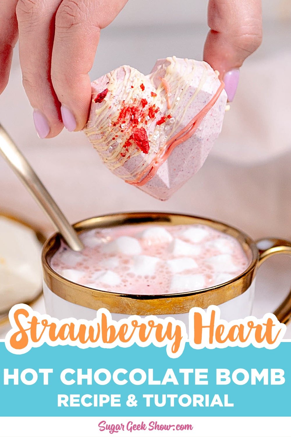 Heart Hot Chocolate Bombs Recipe + Tutorial – Sugar Geek Show