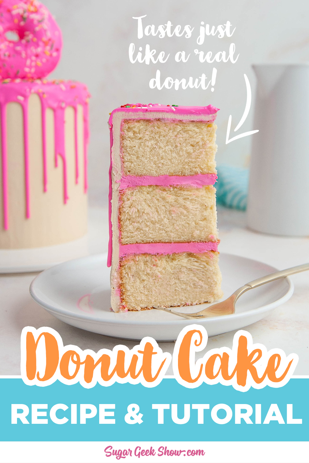 Donut cake with maple buttercream – Sugar Geek Show