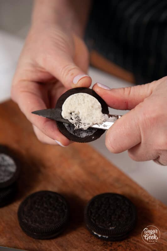 Oreo Cake Recipe With Oreo Creme Filling – Sugar Geek Show