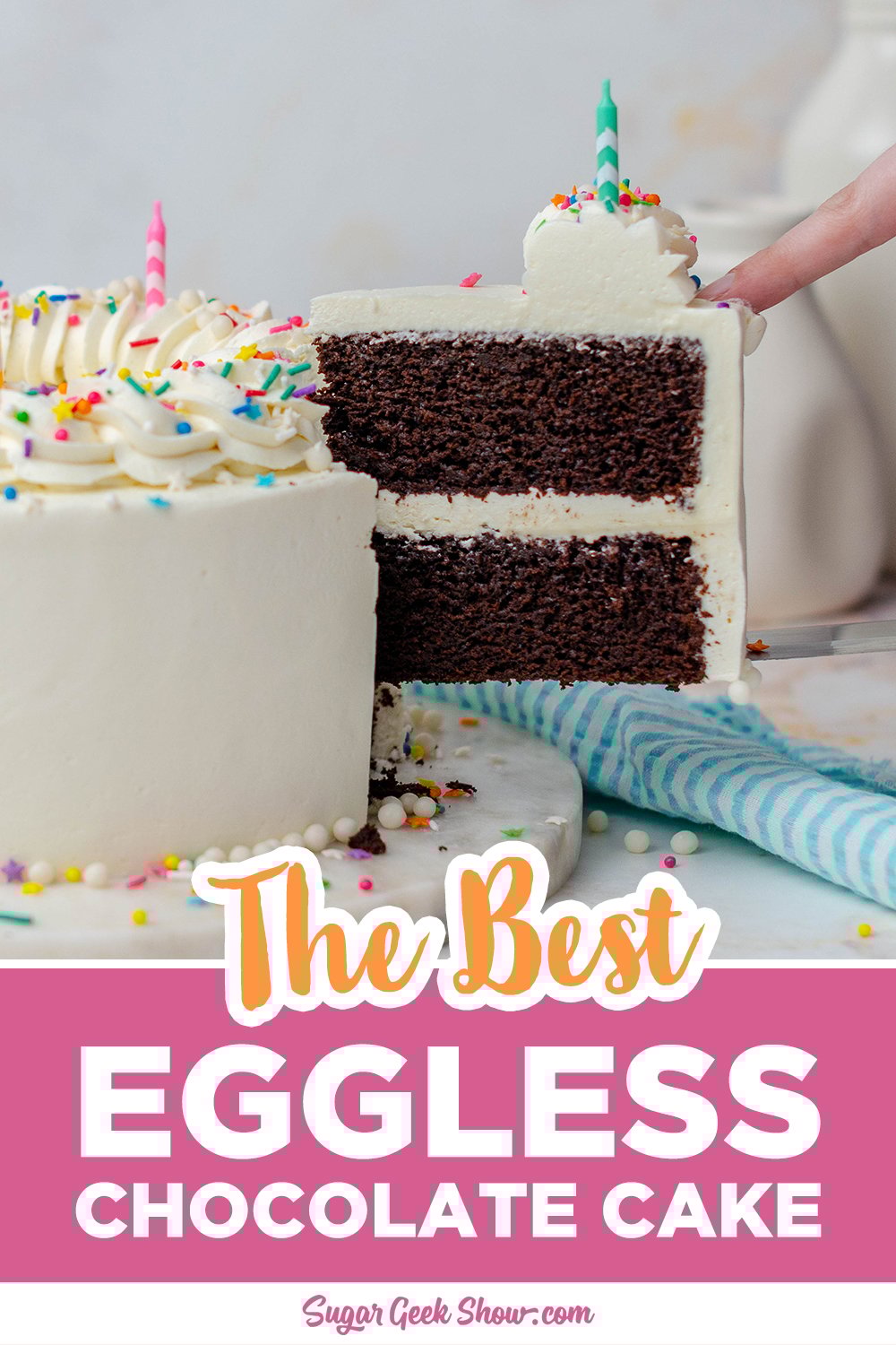 Moist Eggless Chocolate Cake Recipe – Sugar Geek Show