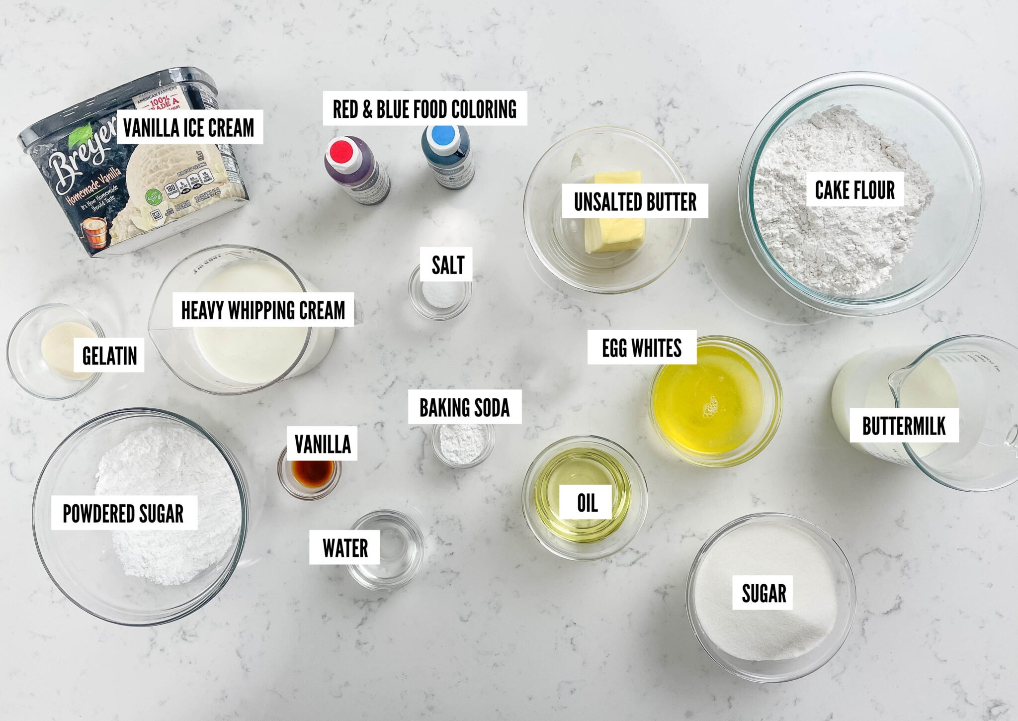 Red White and Blue Ice Cream Cake – Sugar Geek Show