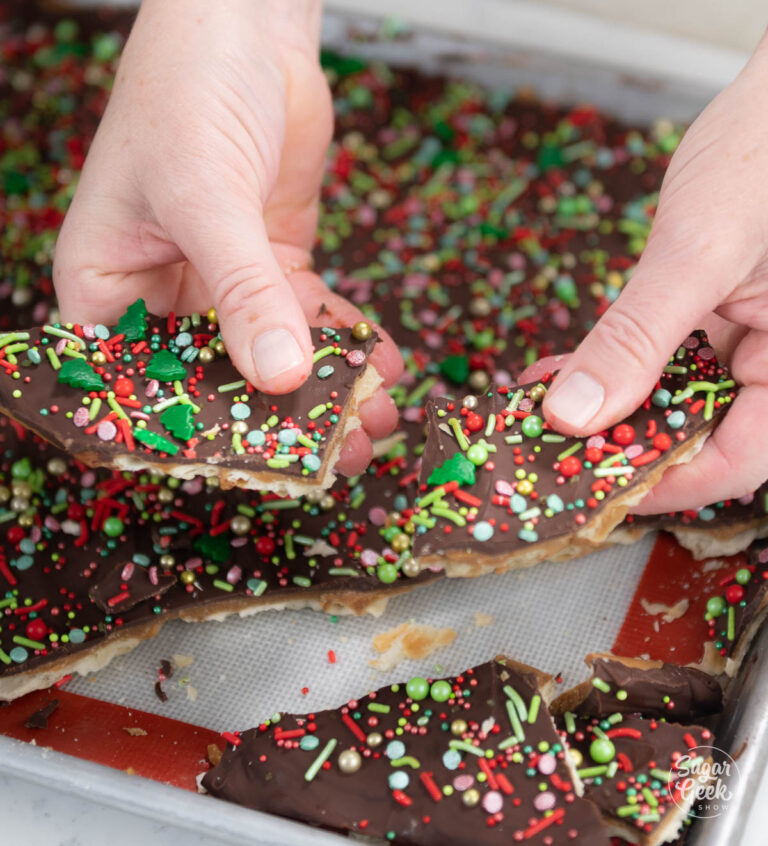 Easy Christmas Crack Recipe ( Only 4 Ingredients) – Sugar Geek Show