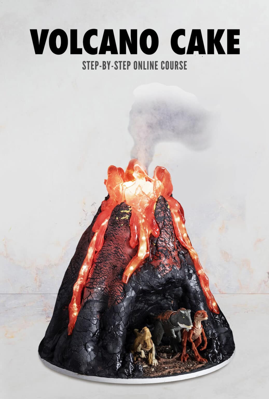 Volcano Cake Tutorial – Sugar Geek Show