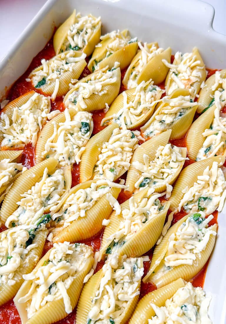 Stuffed Shells With Spinach & Ricotta